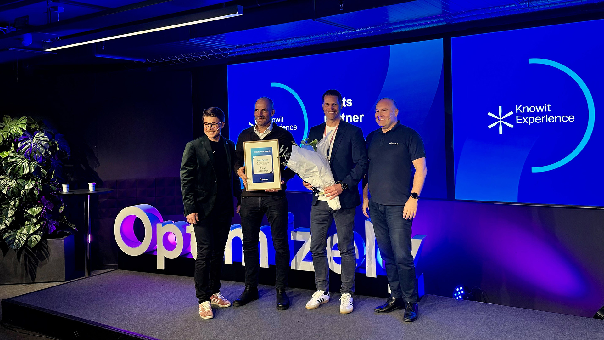Knowit Experience kåret til « Årets partner 2024» i Norge av Optimizely